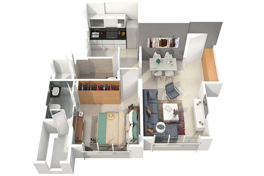 Hubtown Rising City Ghatkopar East,Mumbai-1BHK 2BHK &3BHK Flats for Sale